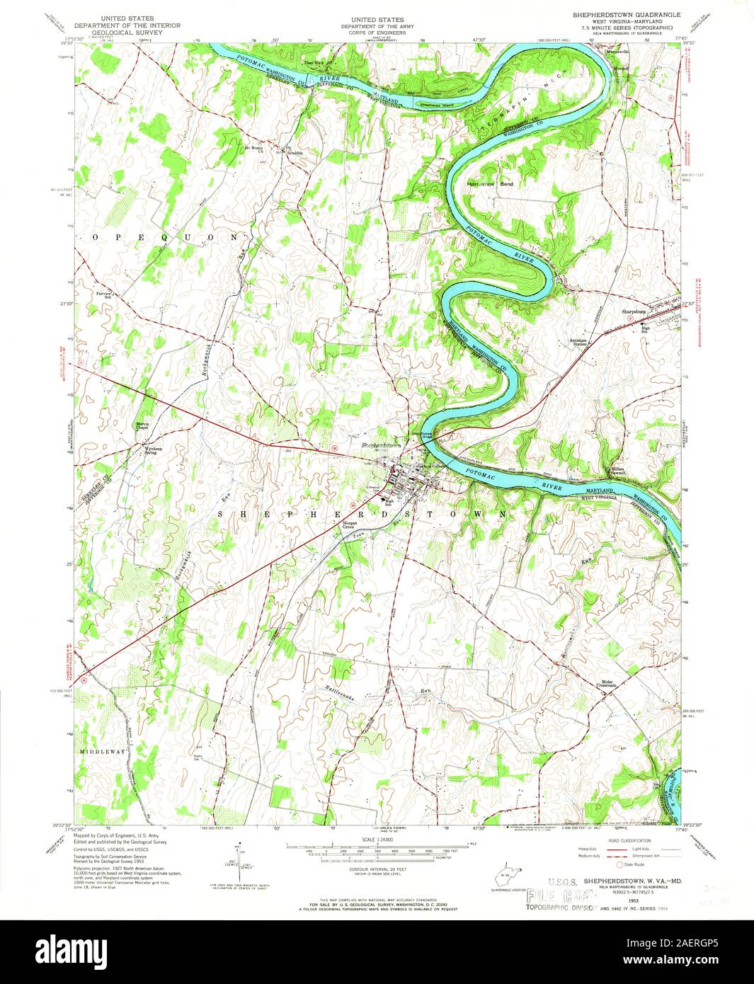 Map of shepherdstown hi-res stock photography and images - Alamy