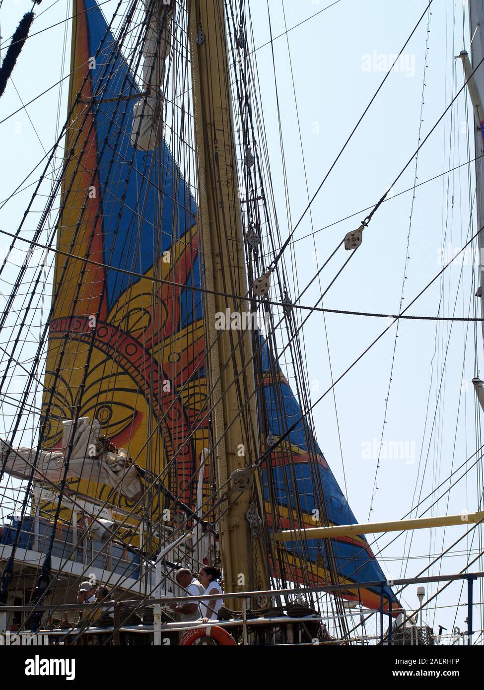 The sailboat Captain Miranda Uruguayan during the tall ships in Toulon ...