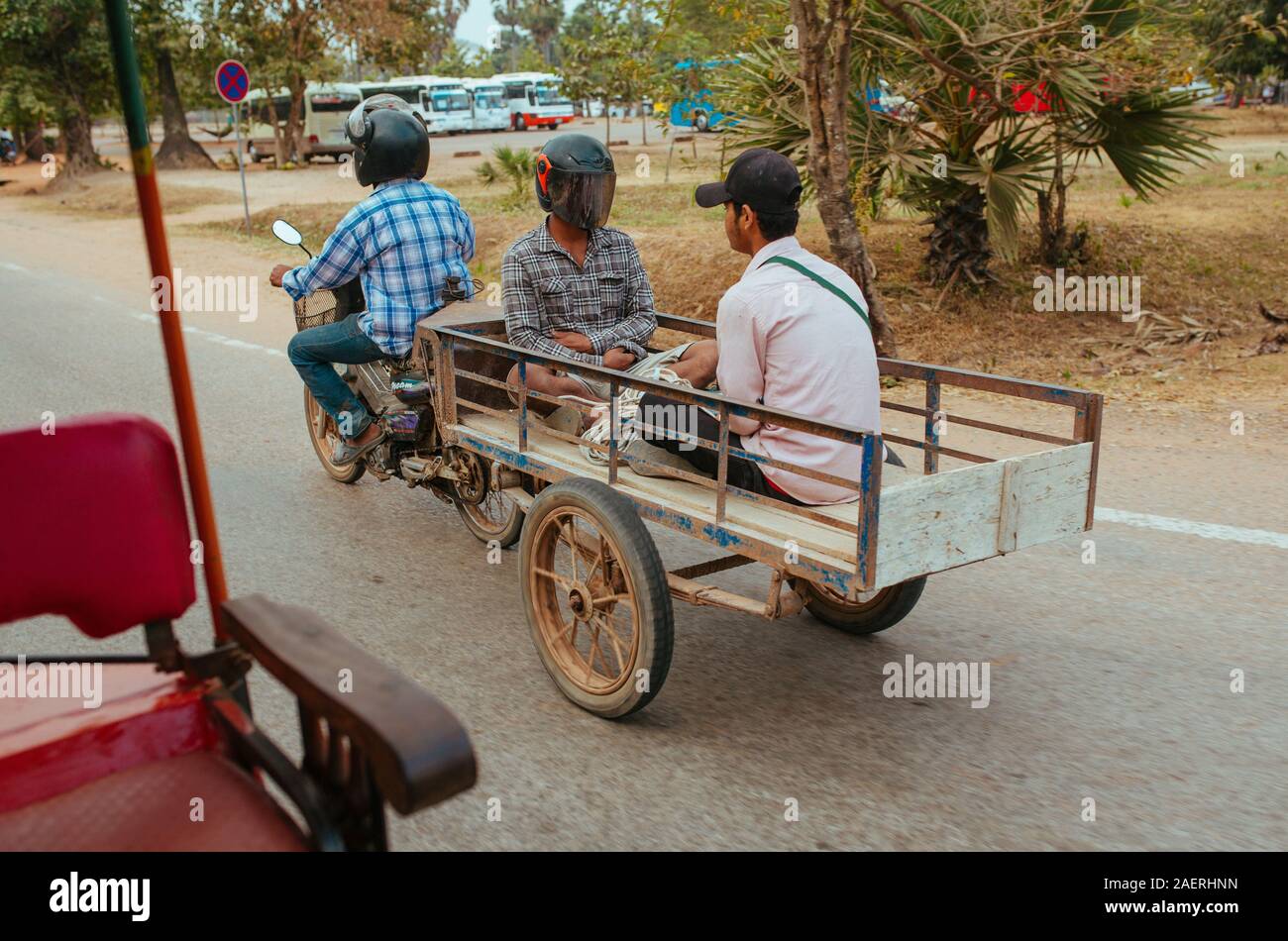 Motorbike Tuk-Tuk traditional Bike taxi in Asia Stock Photo - Alamy