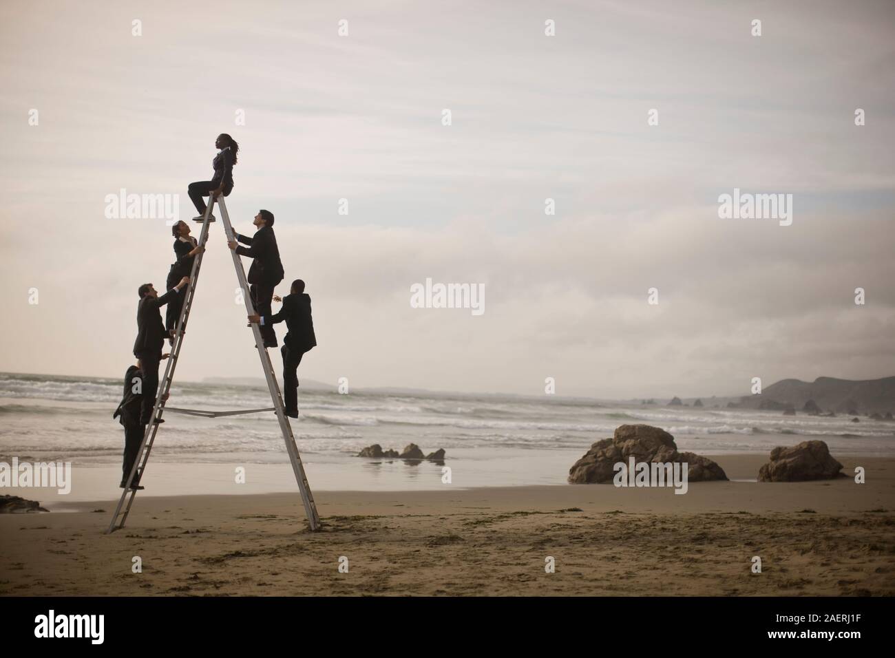 Ladder to beach hi-res stock photography and images - Alamy