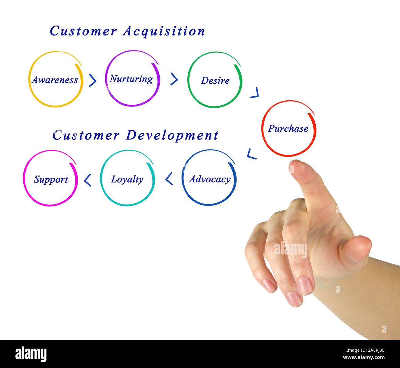 Diagram of marketing Stock Photo - Alamy