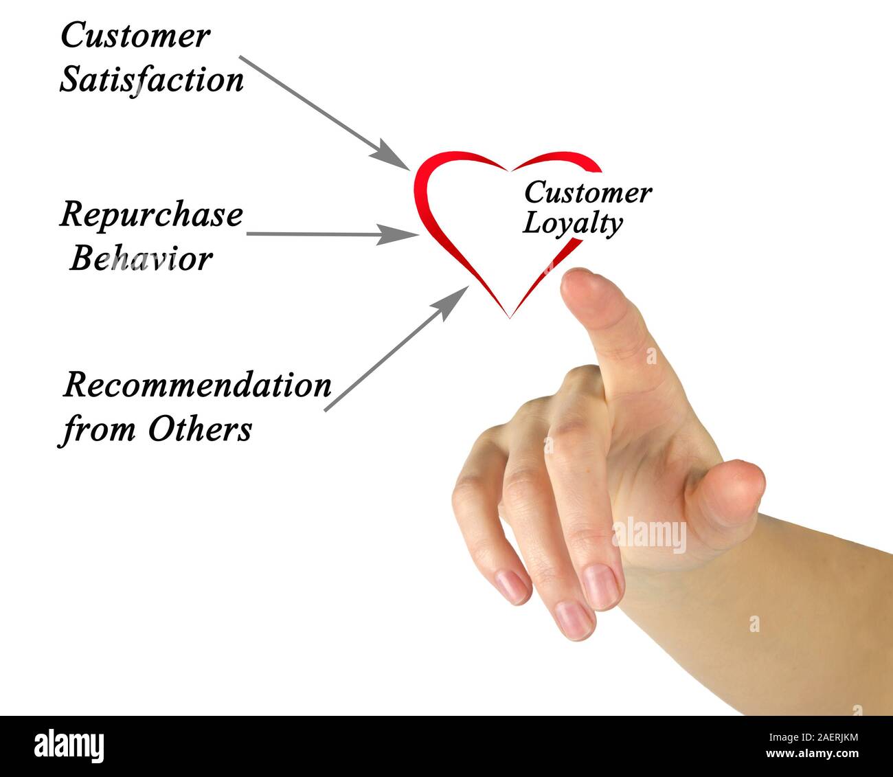 Diagram of customer loyalty Stock Photo - Alamy