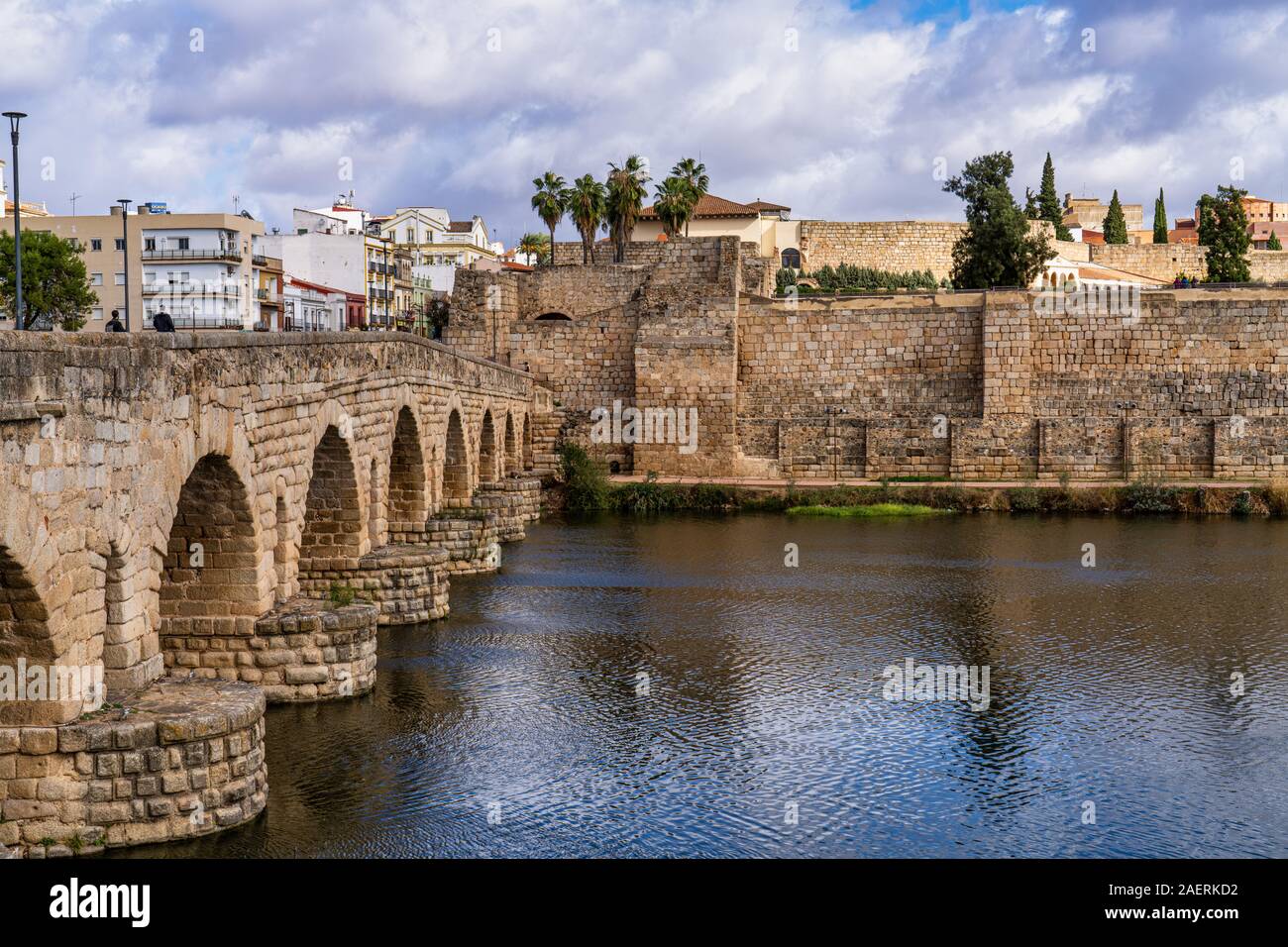 Historical Bridge, built by the Romans. It is the longest surviving ...