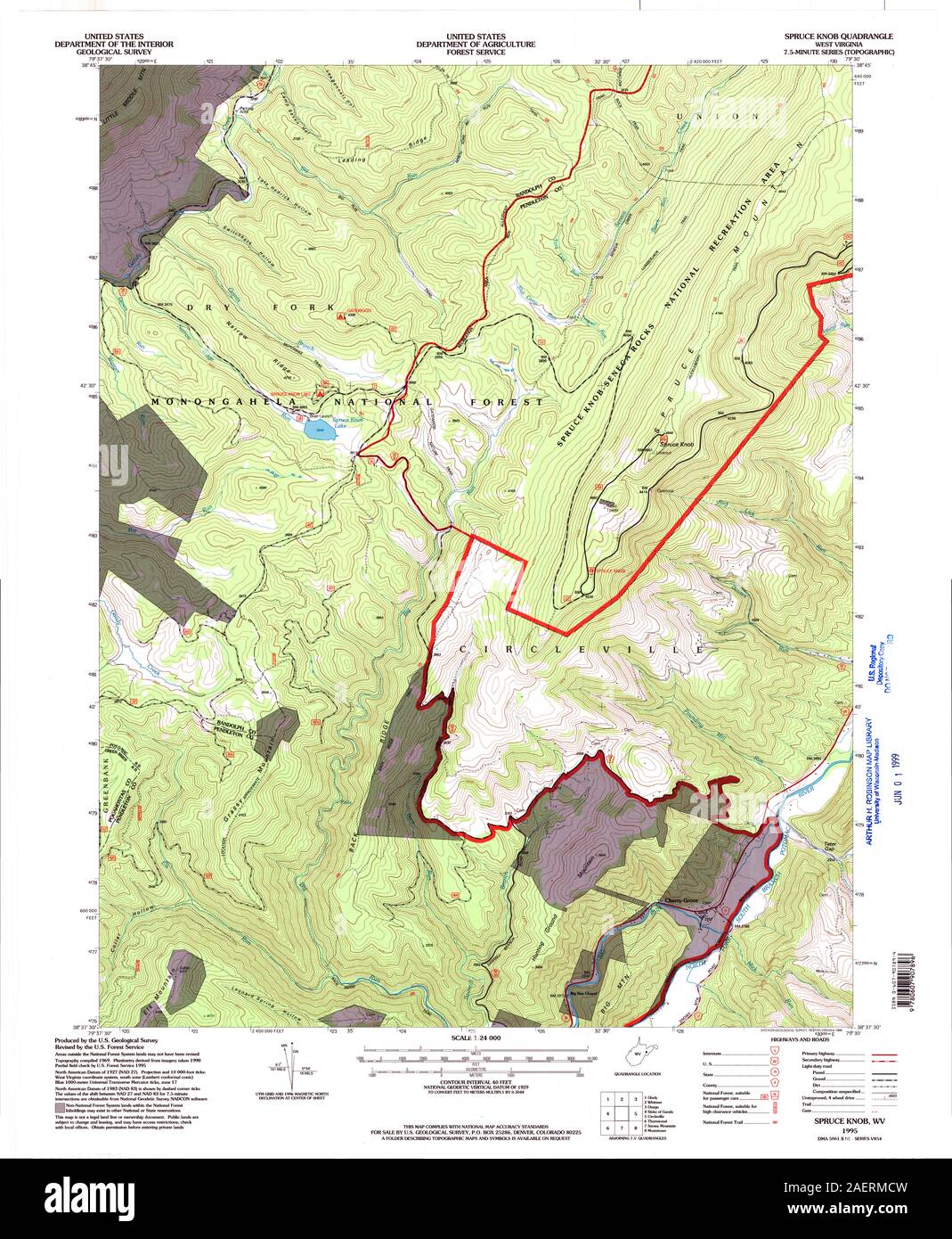 WV Spruce Knob 701471 1995 24000 Stock Photo - Alamy