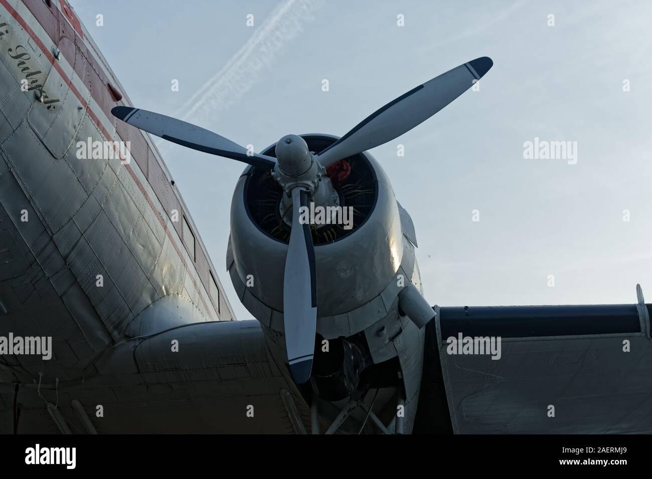 Douglas DC-3 Dakota type plane c-47 Skytrain at Rahmi M. Koc Industrial ...
