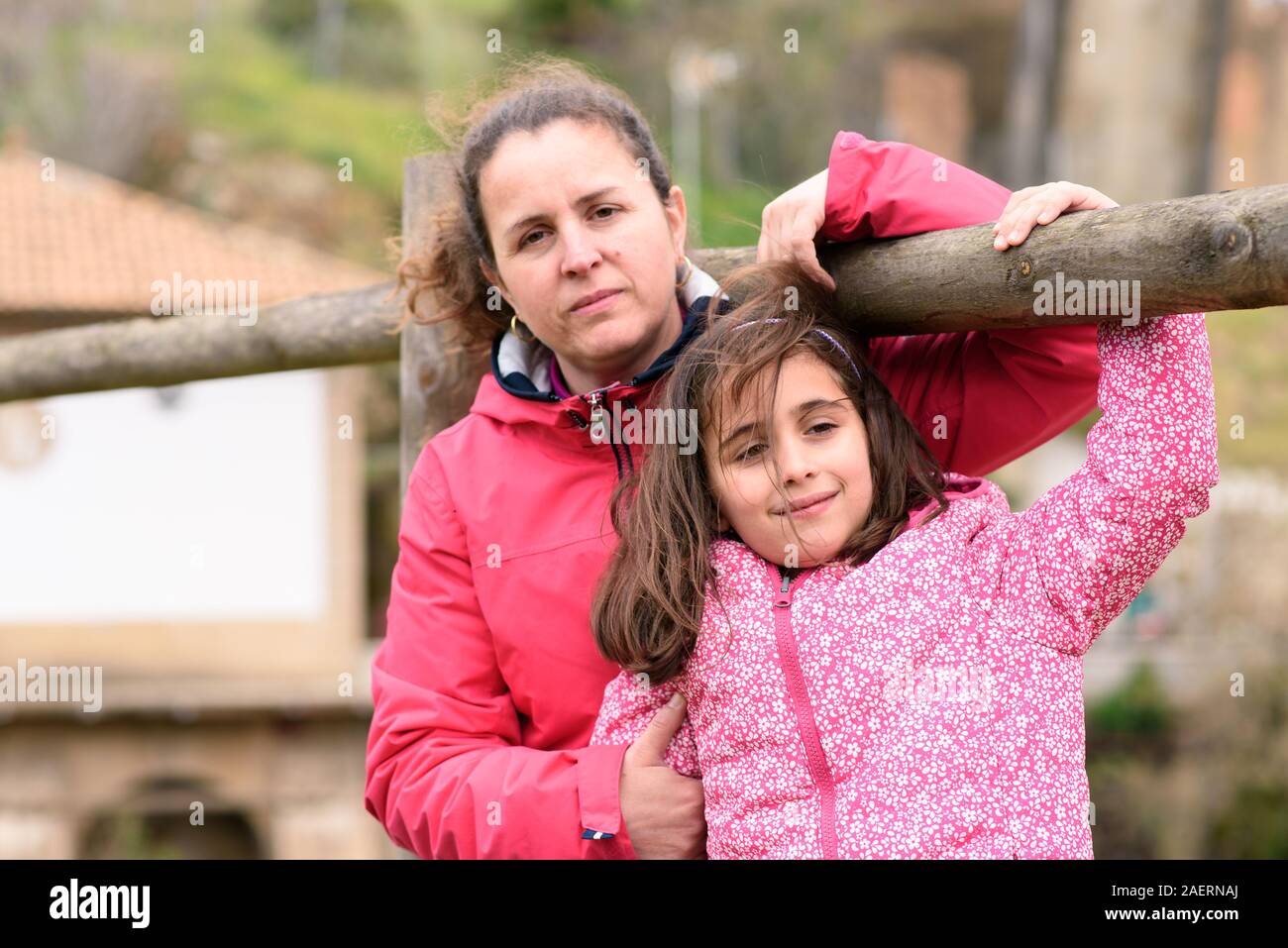 Mother and child posing on outdoor hi-res stock photography and images ...