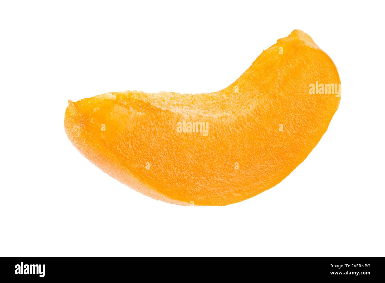 Sliced apricot, fruit slice, isolated on white background. With full ...