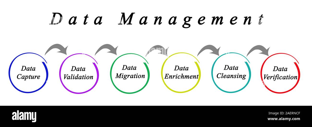 Process of Data Management Stock Photo - Alamy