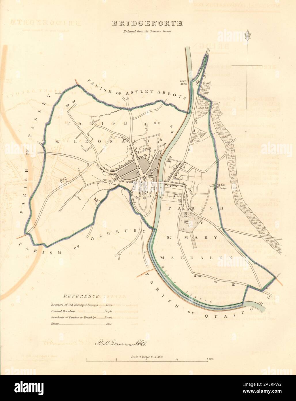 Bridgnorth Town Map High Resolution Stock Photography and Images - Alamy