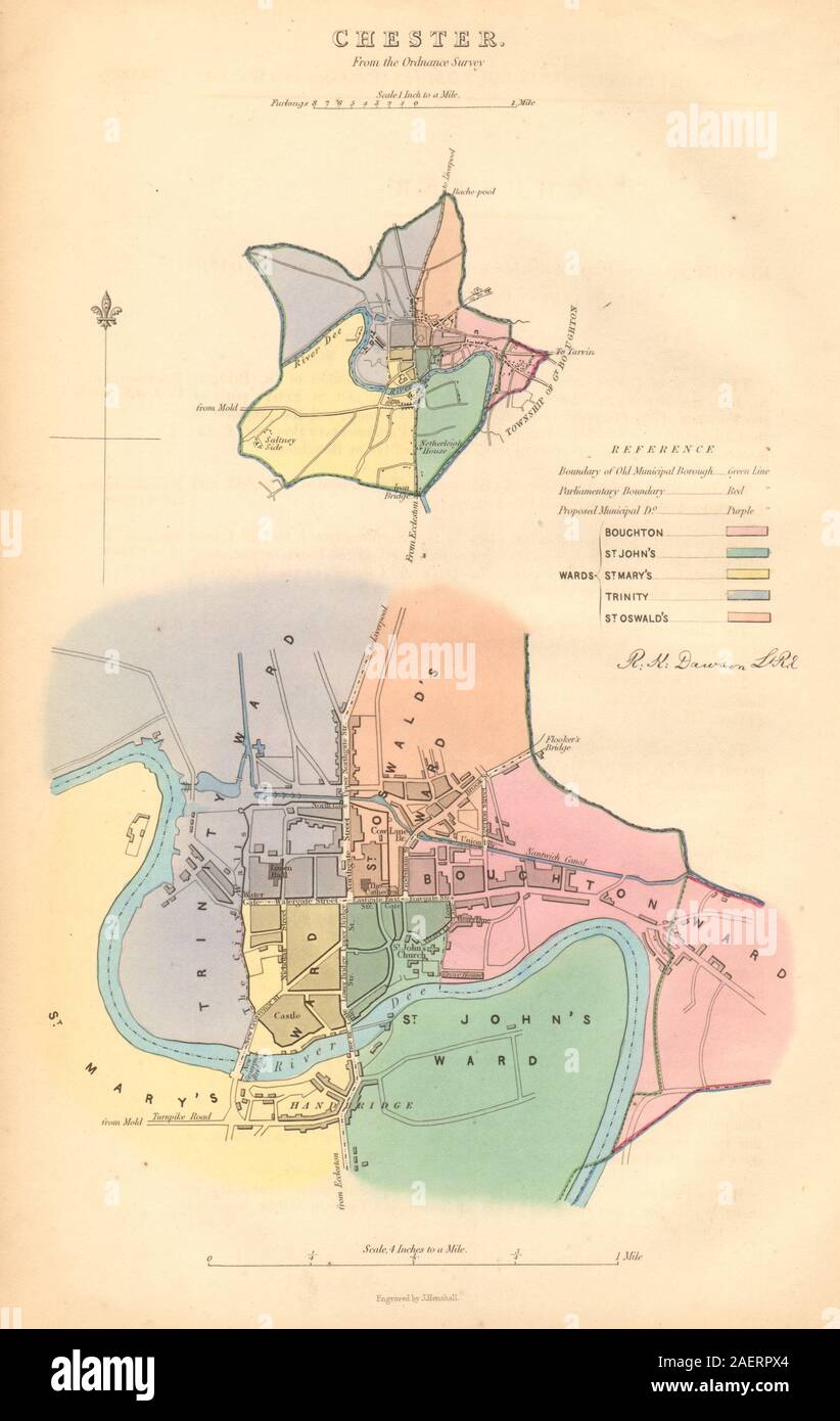 CHESTER borough/town/city plan. BOUNDARY COMMISSION. Cheshire. DAWSON ... CHESTER borough/town/city plan. BOUNDARY COMMISSION. Cheshire. DAWSON ...