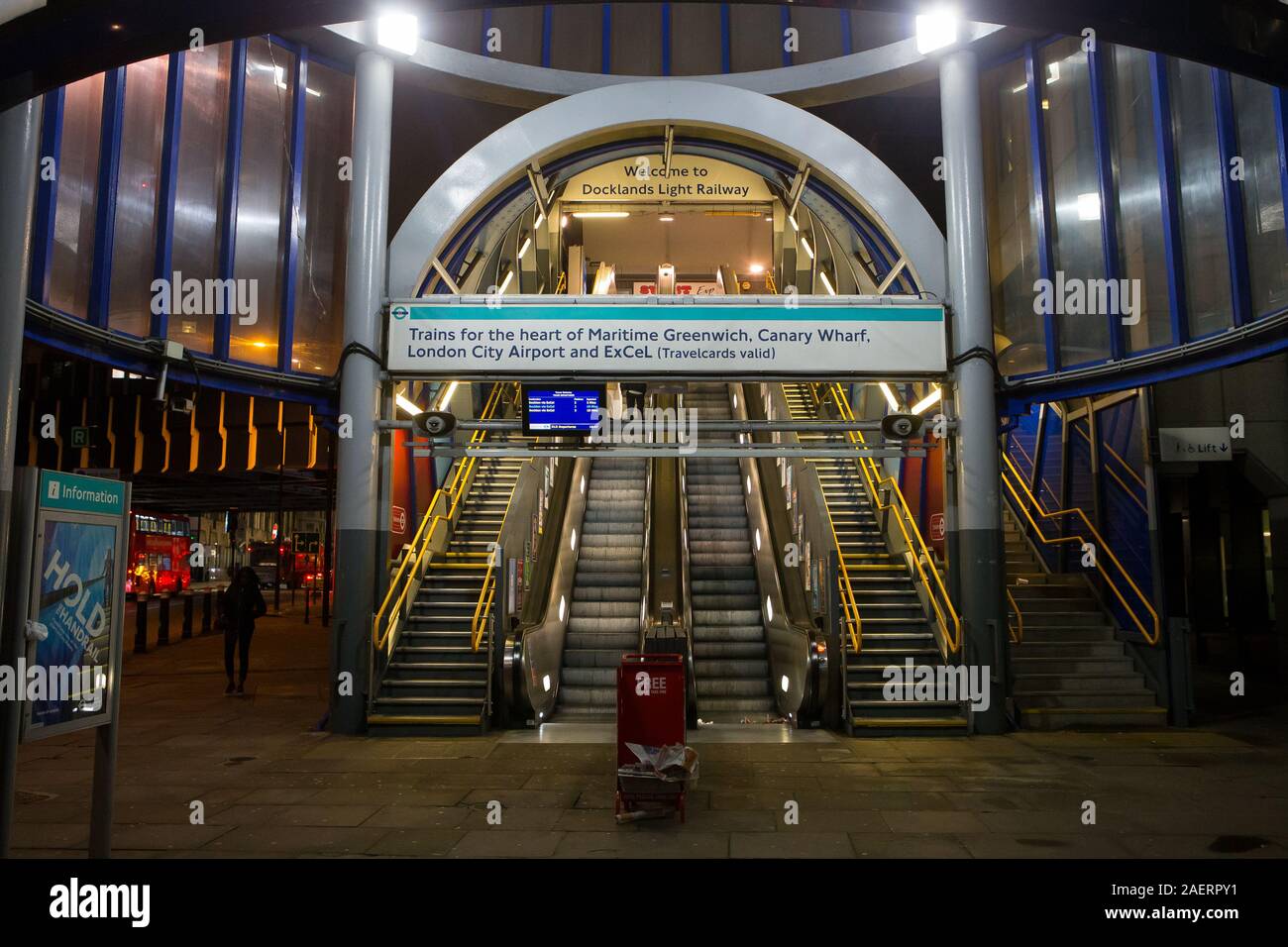 Tower Gateway DLR station, GV General View, London Stock Photo - Alamy