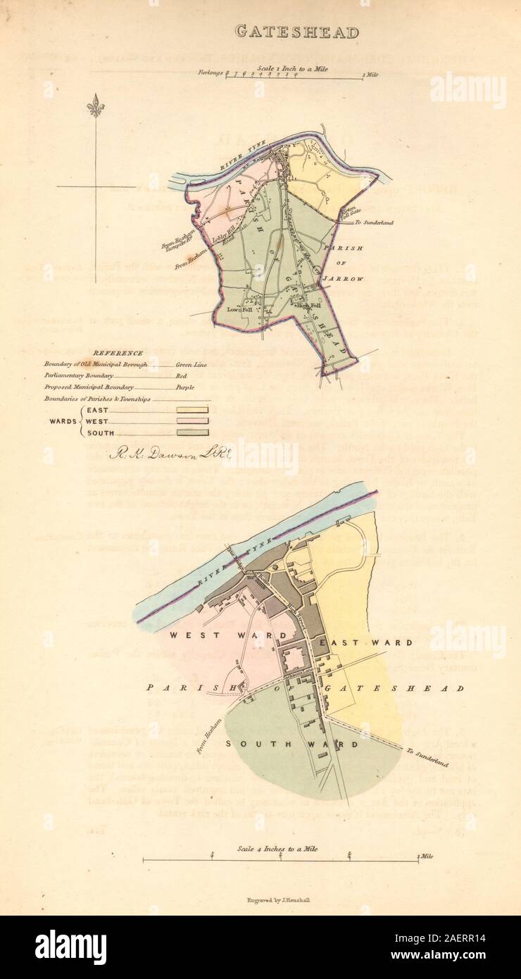 Gateshead map hi-res stock photography and images - Alamy