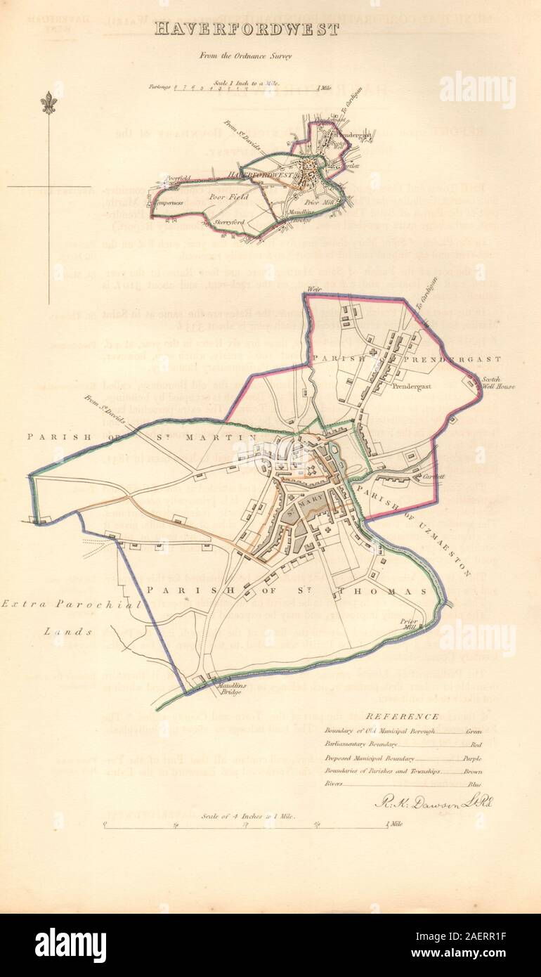Haverfordwest Wales Map