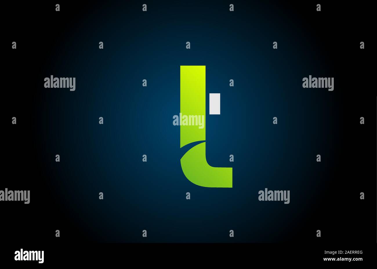 blue green white logo t alphabet letter design icon for company ...