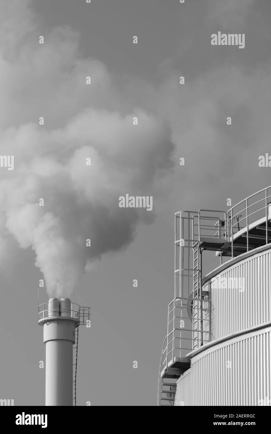 Chimney outside Black and White Stock Photos & Images - Alamy