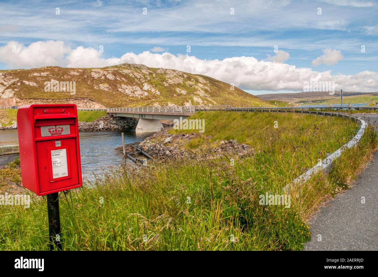 The New Muckle Roe Bridge connecting the island of Muckle Roe to ...