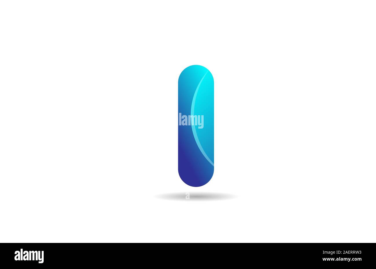 blue gradient logo l alphabet letter design icon for company. Suitable ...