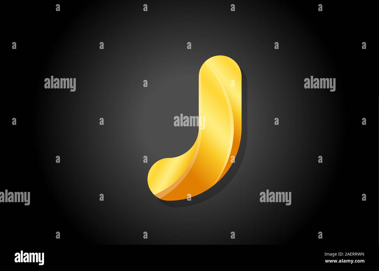 gold golden gradient logo j alphabet letter design icon for company ...
