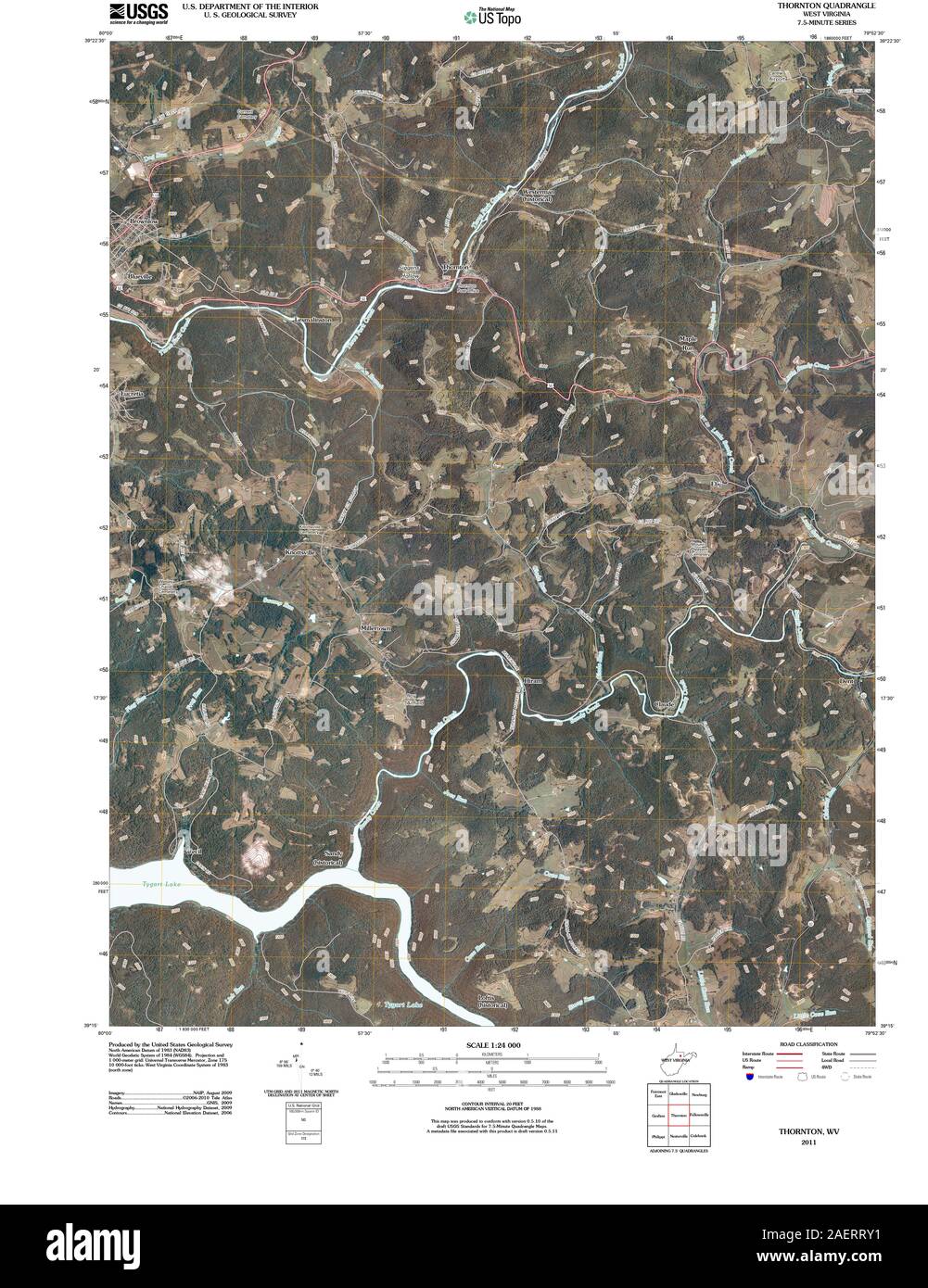 Map of thornton Cut Out Stock Images & Pictures - Alamy