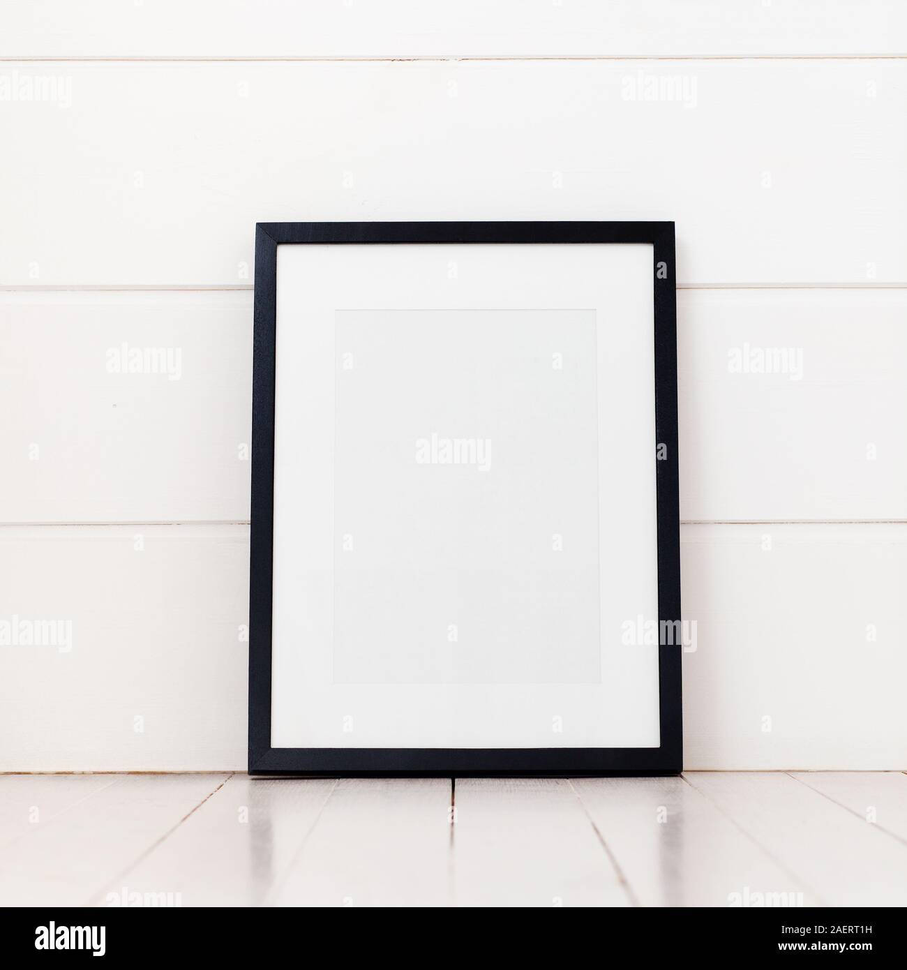 Empty blank frame on a white background Stock Photo - Alamy
