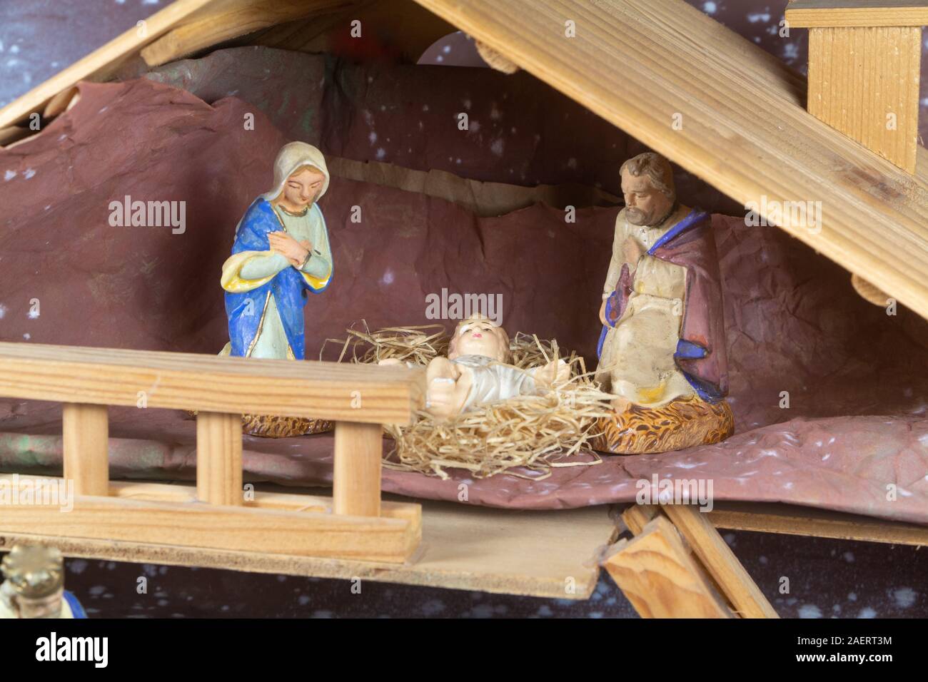 Jesus christ crib hi-res stock photography and images - Alamy