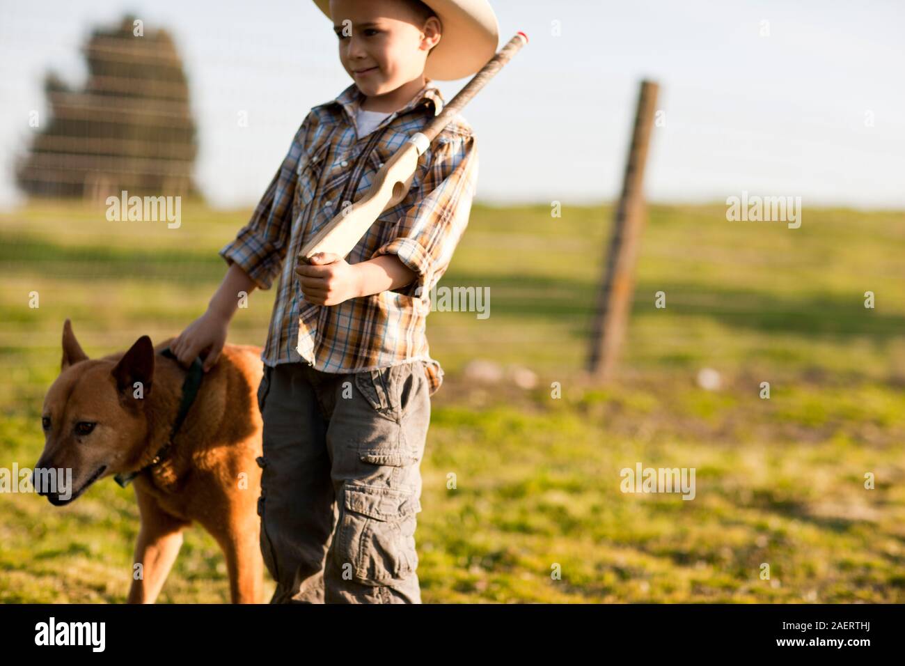 Children playing cowboys indians hi-res stock photography and images ...
