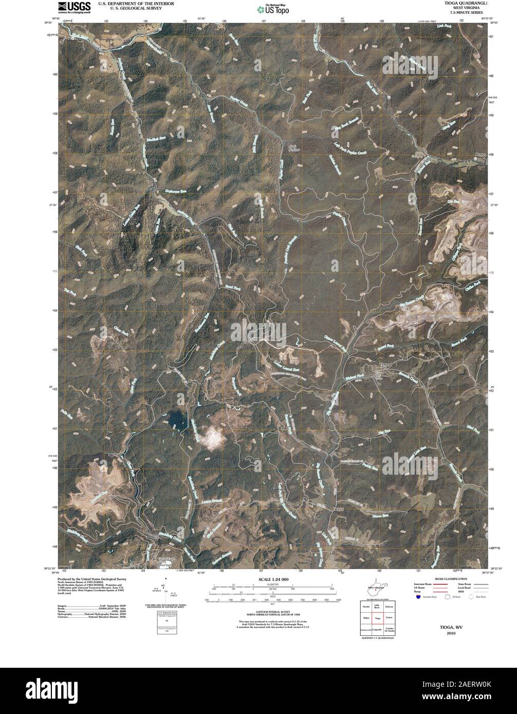 Tioga map Cut Out Stock Images & Pictures - Alamy