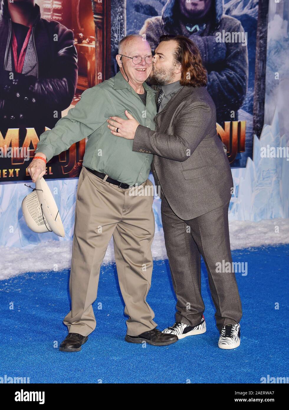 HOLLYWOOD, CA - DECEMBER 09: Jack Black (R) and father Thomas William ...