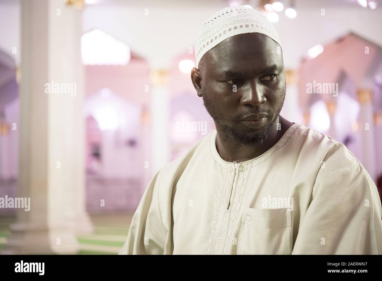 African muslim in Brazilian mosque Stock Photo - Alamy