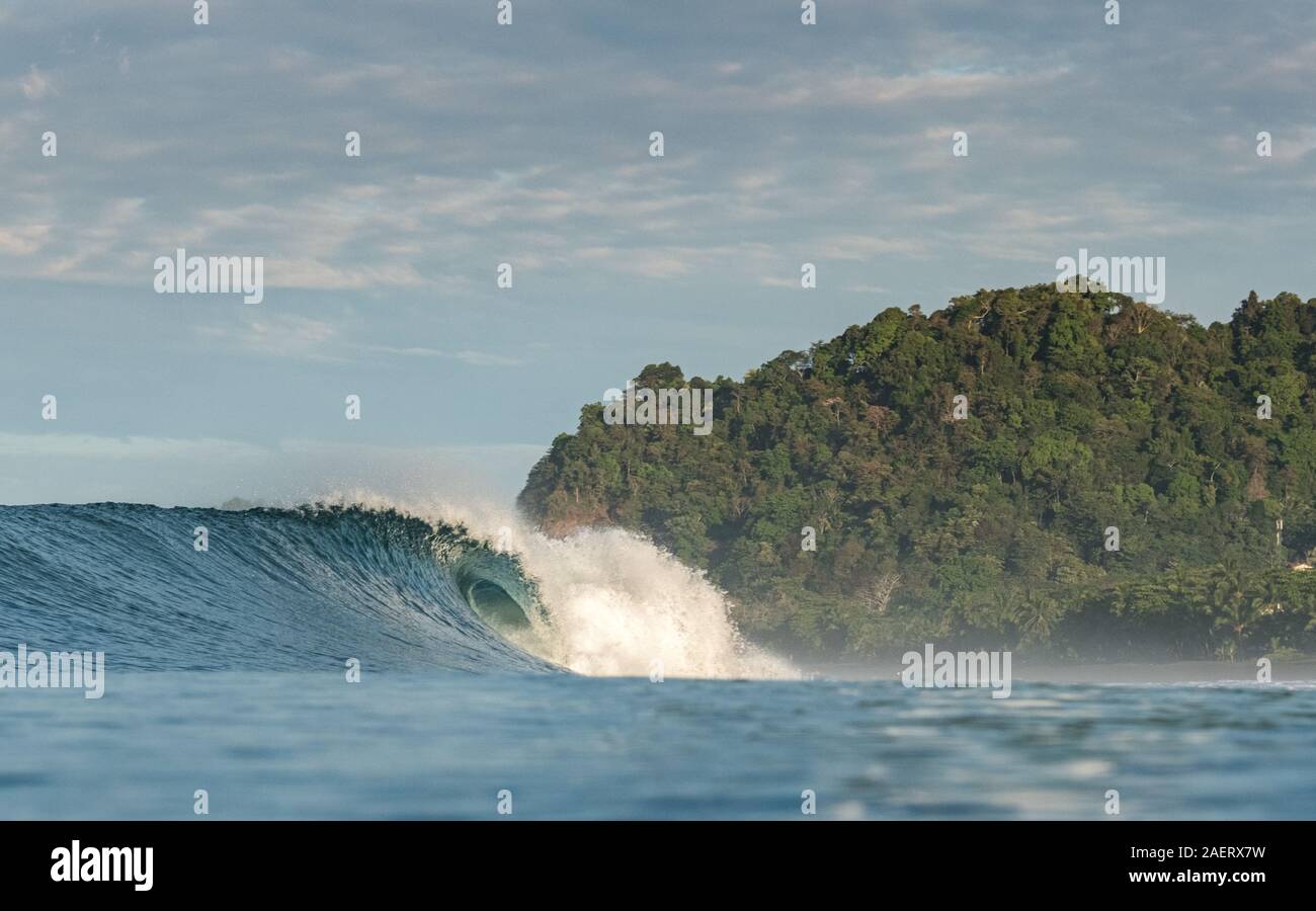 a morning wave in Costa Rica Stock Photo - Alamy