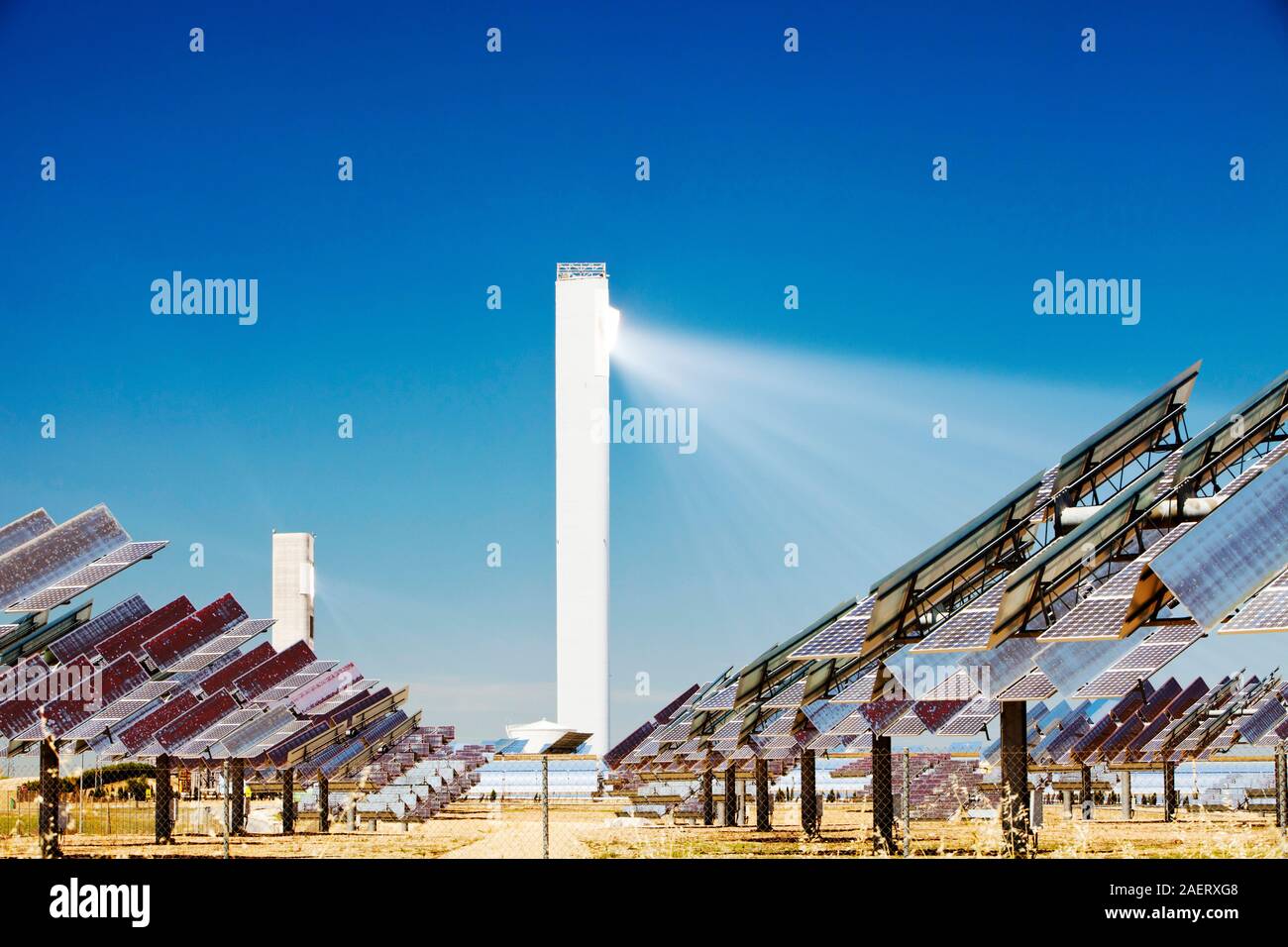 The PS20 solar thermal tower, the only such working solar tower ...