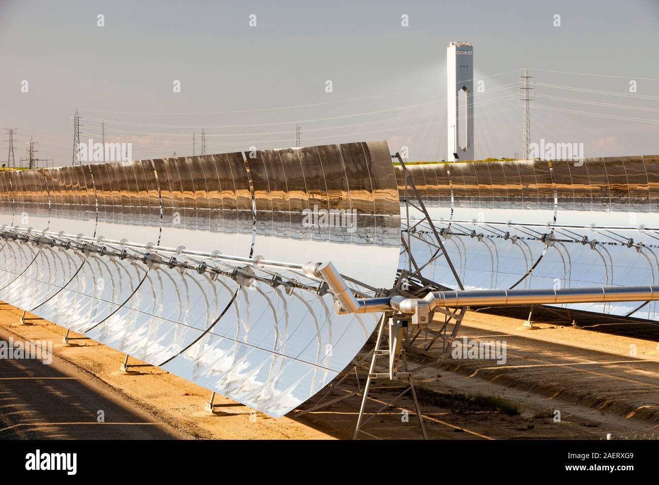 The PS20 solar thermal tower, the only such working solar tower ...
