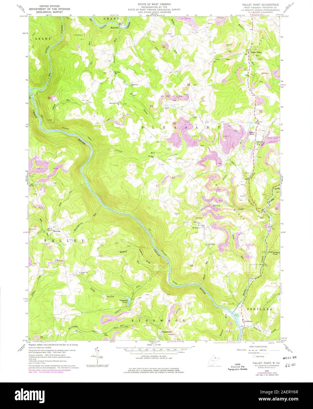 WV Valley Point 253153 1959 24000 Stock Photo - Alamy