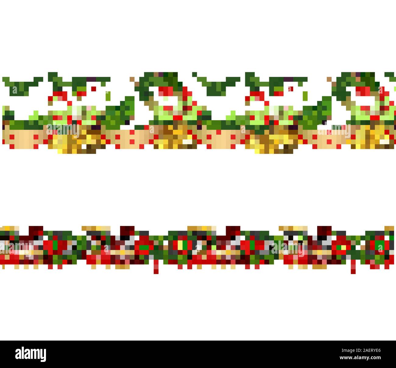 Vector Christmas Border collection isolates Stock Vector Image & Art ...