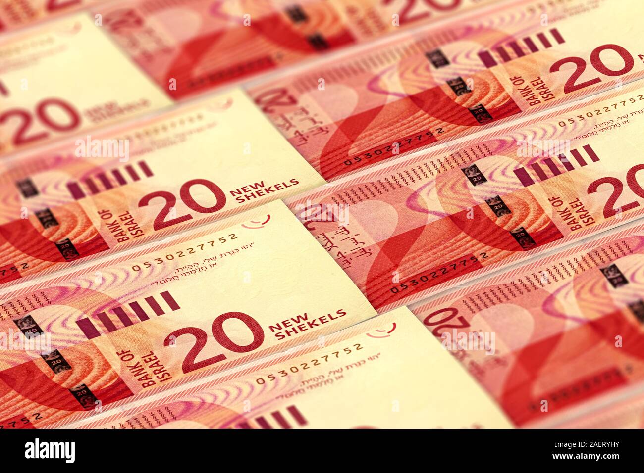 Israeli shekels background. 20 shekels pattern. Money of Israel ...