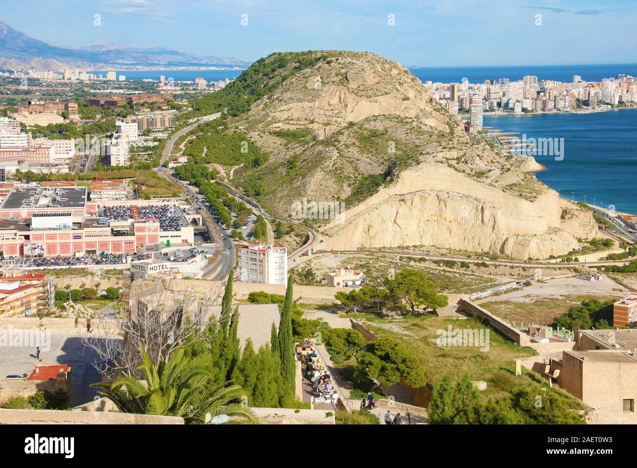 ALICANTE, SPAIN - NOVEMBER 29, 2019: Beautiful cityscape of Alicante ...