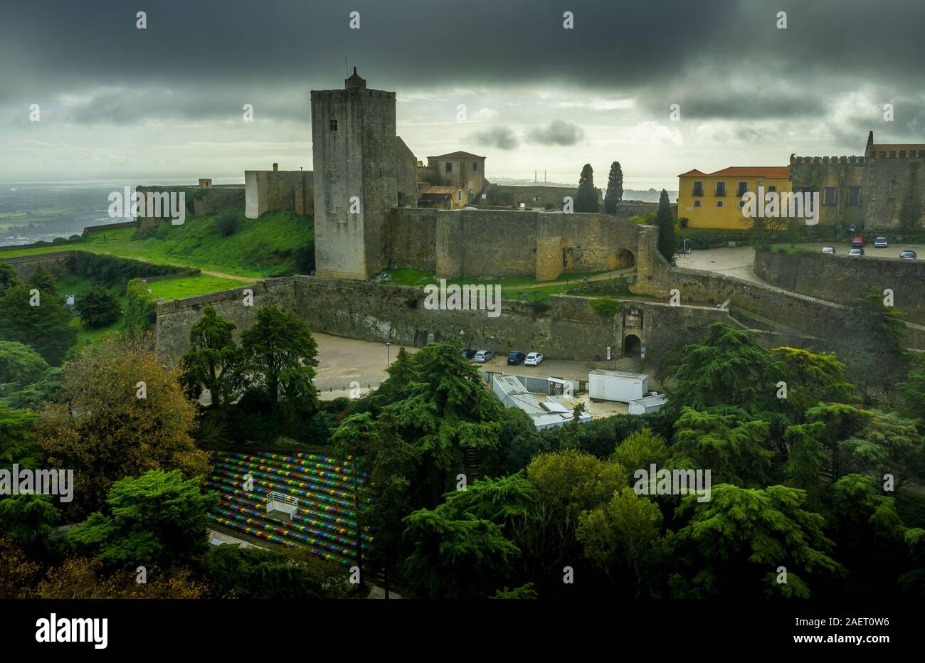 Aerial view of Palmela castle near Setubal Portugal Stock Photo - Alamy