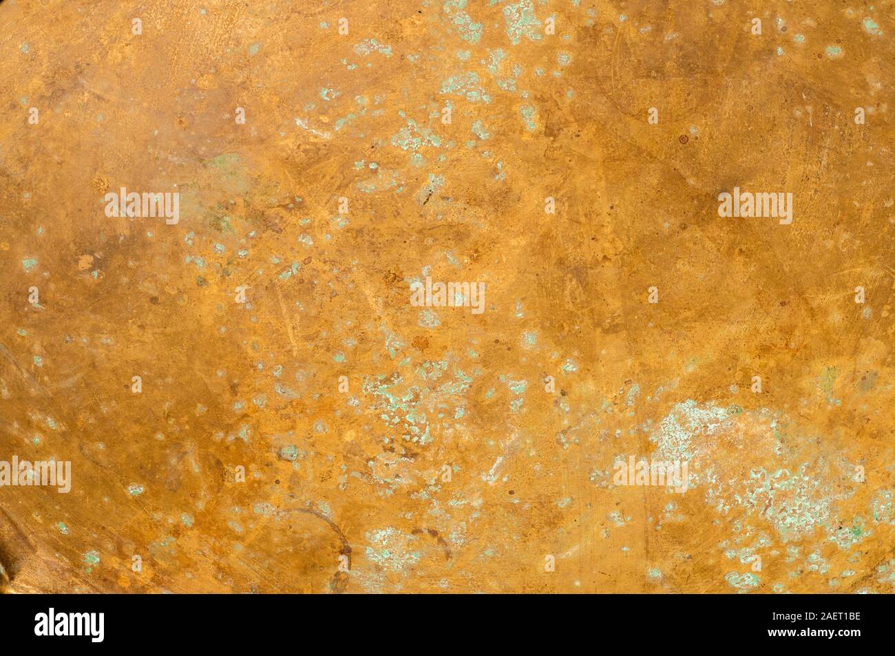 Old copper sheet surface texture with patina spots of oxidation Stock ...