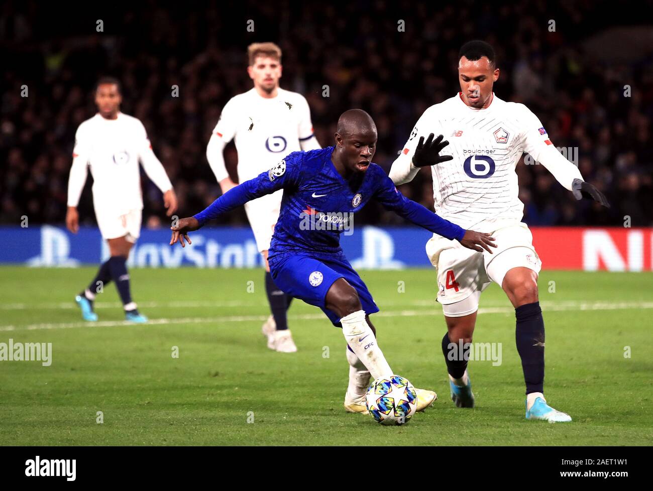 Chelsea's N'Golo Kante in action during the UEFA Champions League match ...