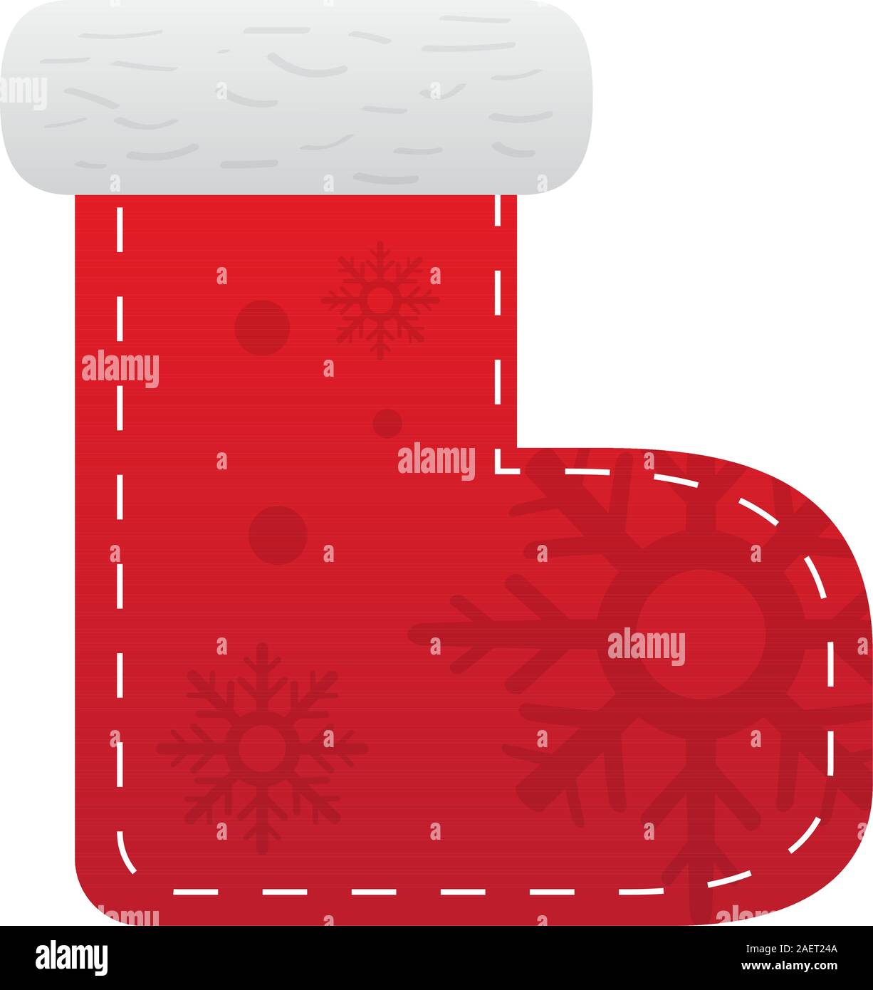Isolated decorated santa boot icon - Vector illustration Stock Vector ...