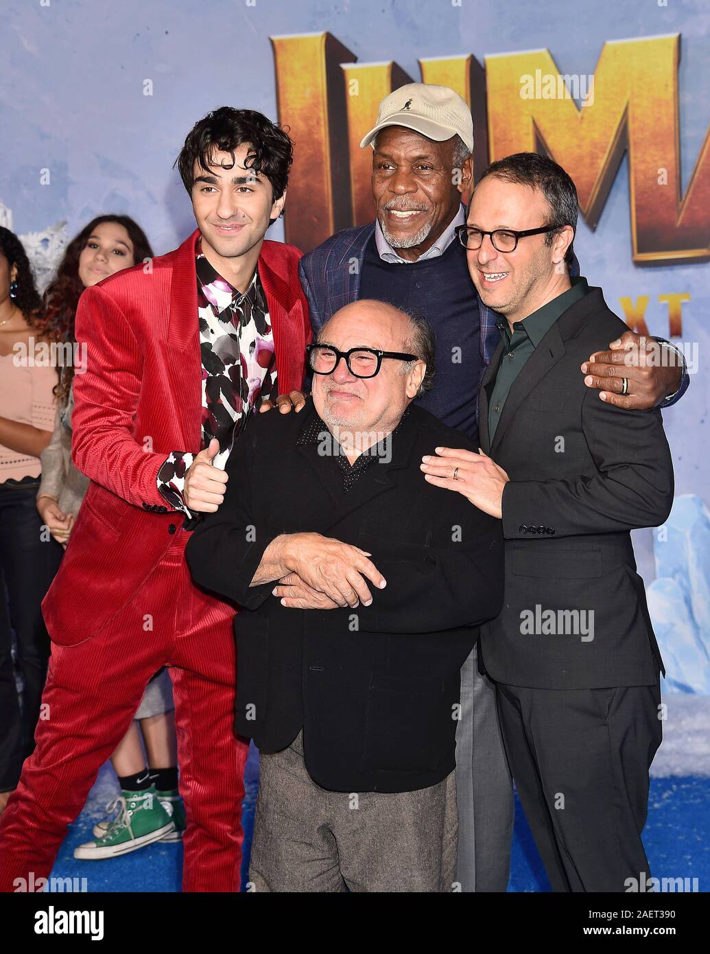 HOLLYWOOD, CA - DECEMBER 09: (L-R) Alex Wolff, Danny DeVito, Danny ...