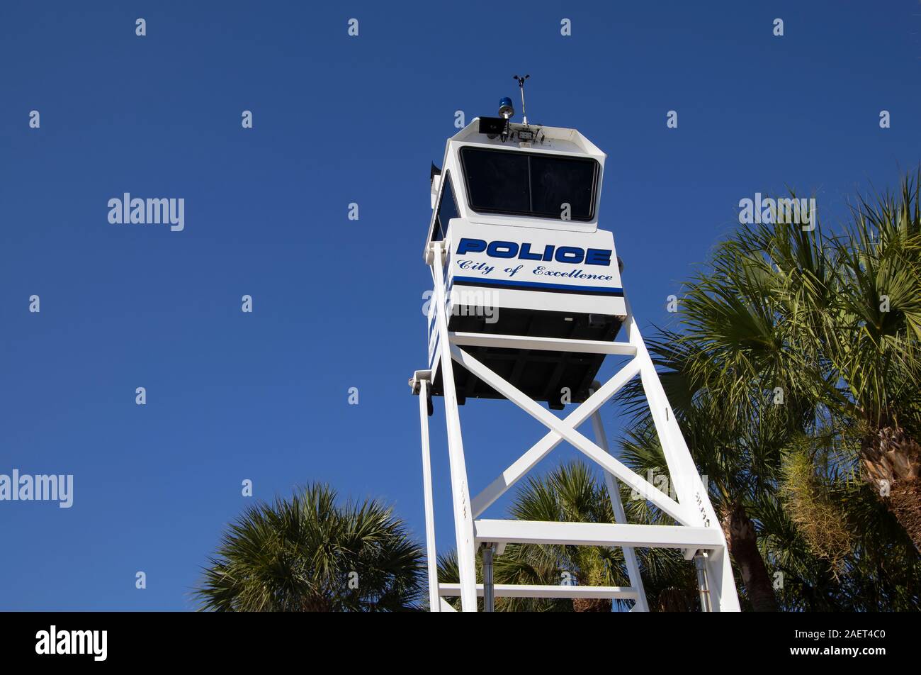 Police watch tower hi-res stock photography and images - Alamy