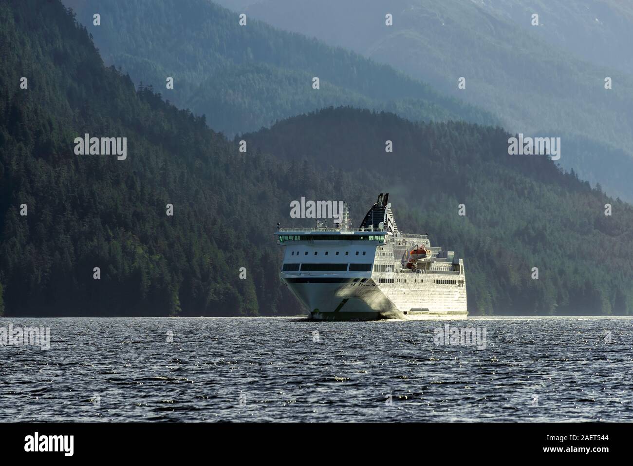 BC Ferries 'Northern Expedition' in Grenville Channel with wave ...