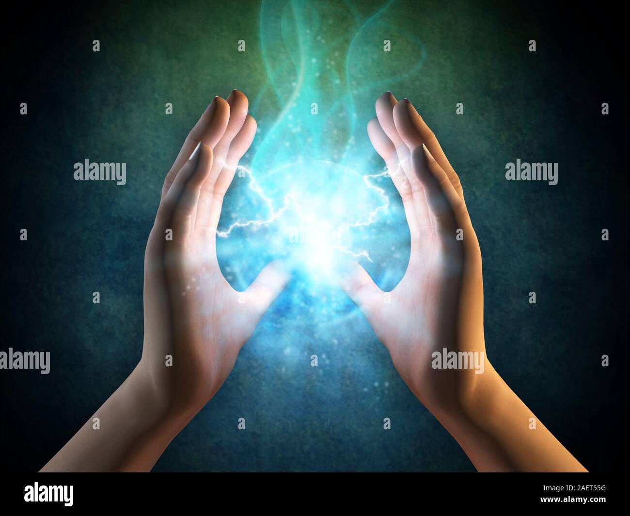 Electric spark finger hi-res stock photography and images - Alamy