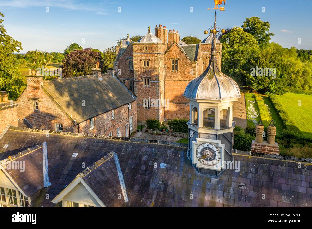 The historic Kiplin Hall, a preserved house 17th century house ...