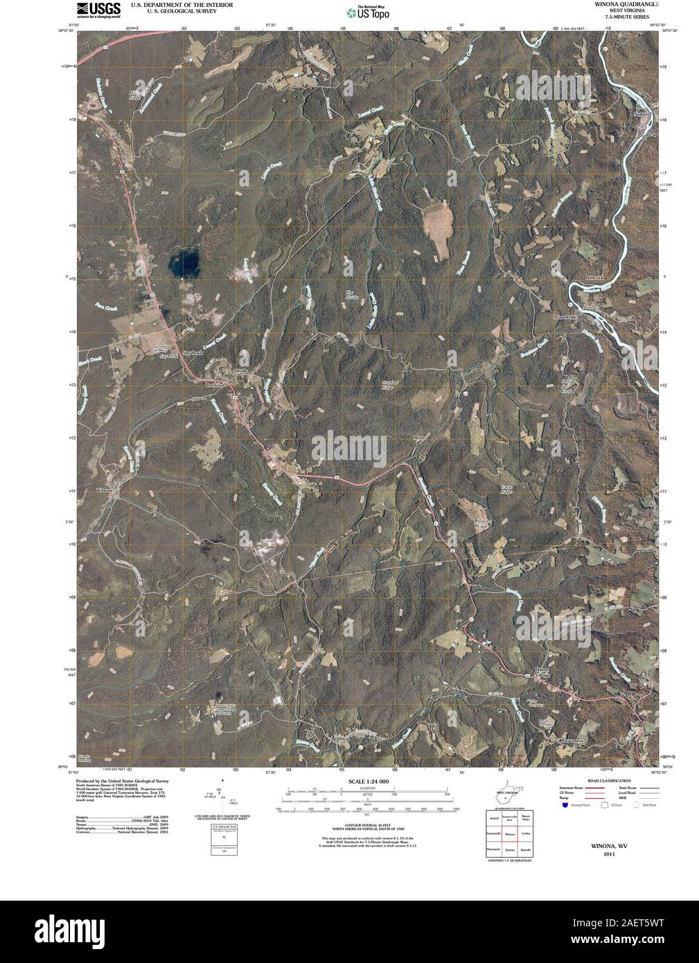 Map of winona Cut Out Stock Images & Pictures - Alamy