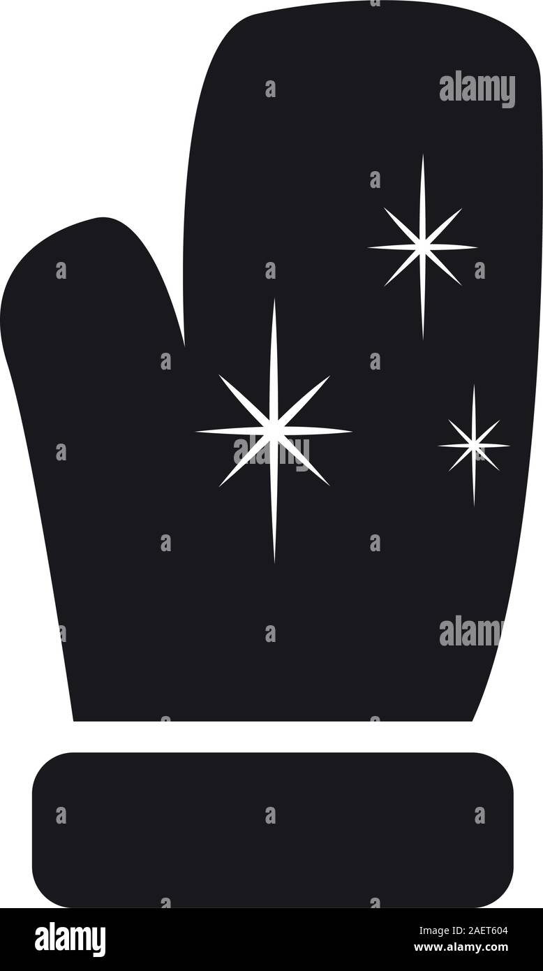 Isolated red santa glove icon - Vector illustration Stock Vector Image ...