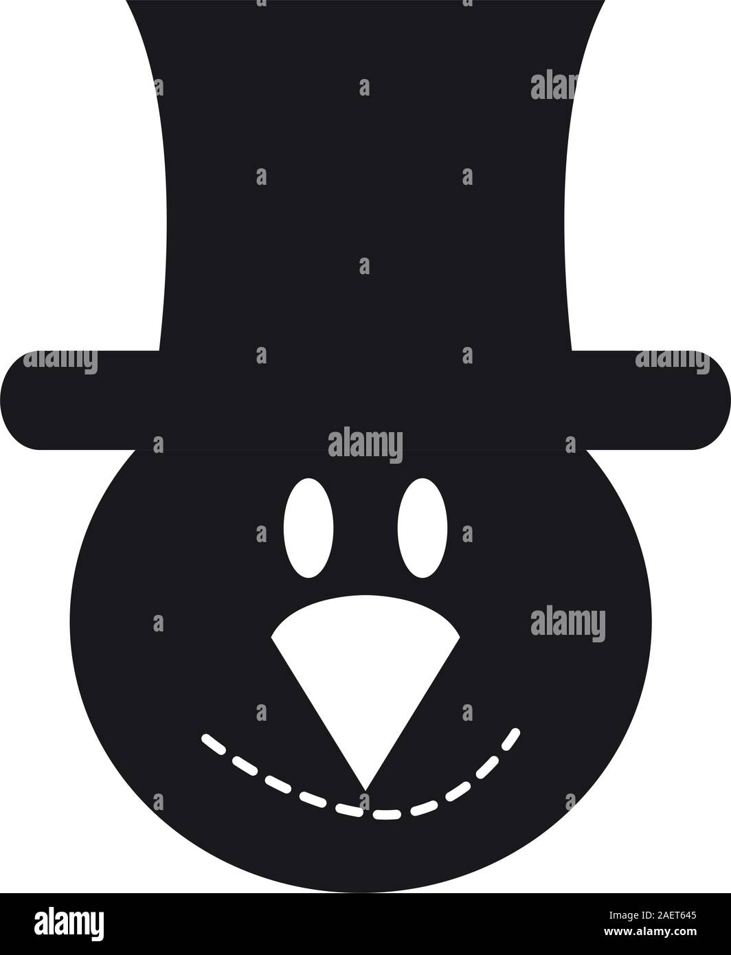 Isolated cartoon icon of a snowman - Vector illustration Stock Vector ...