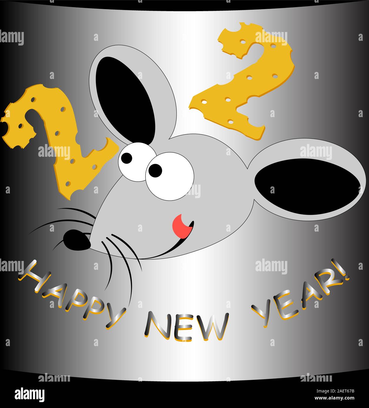 logo with a rat and 2020 on a silver background with a congratulation ...