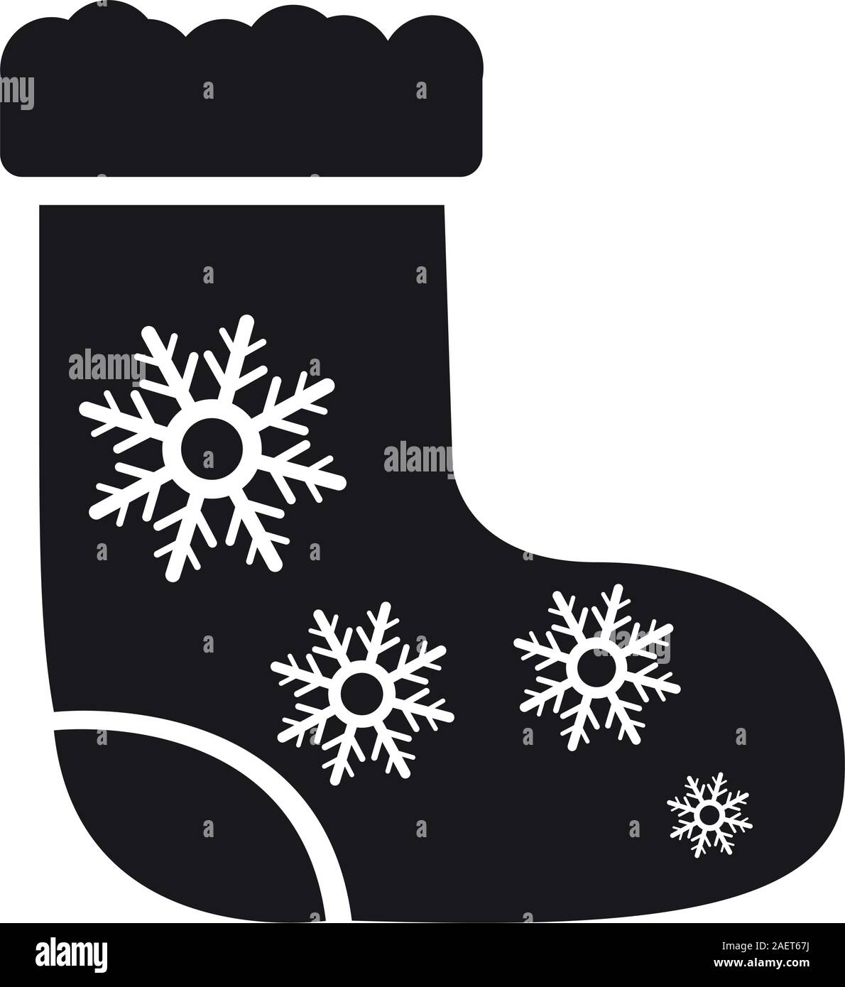 Santa boot Stock Vector Images - Alamy
